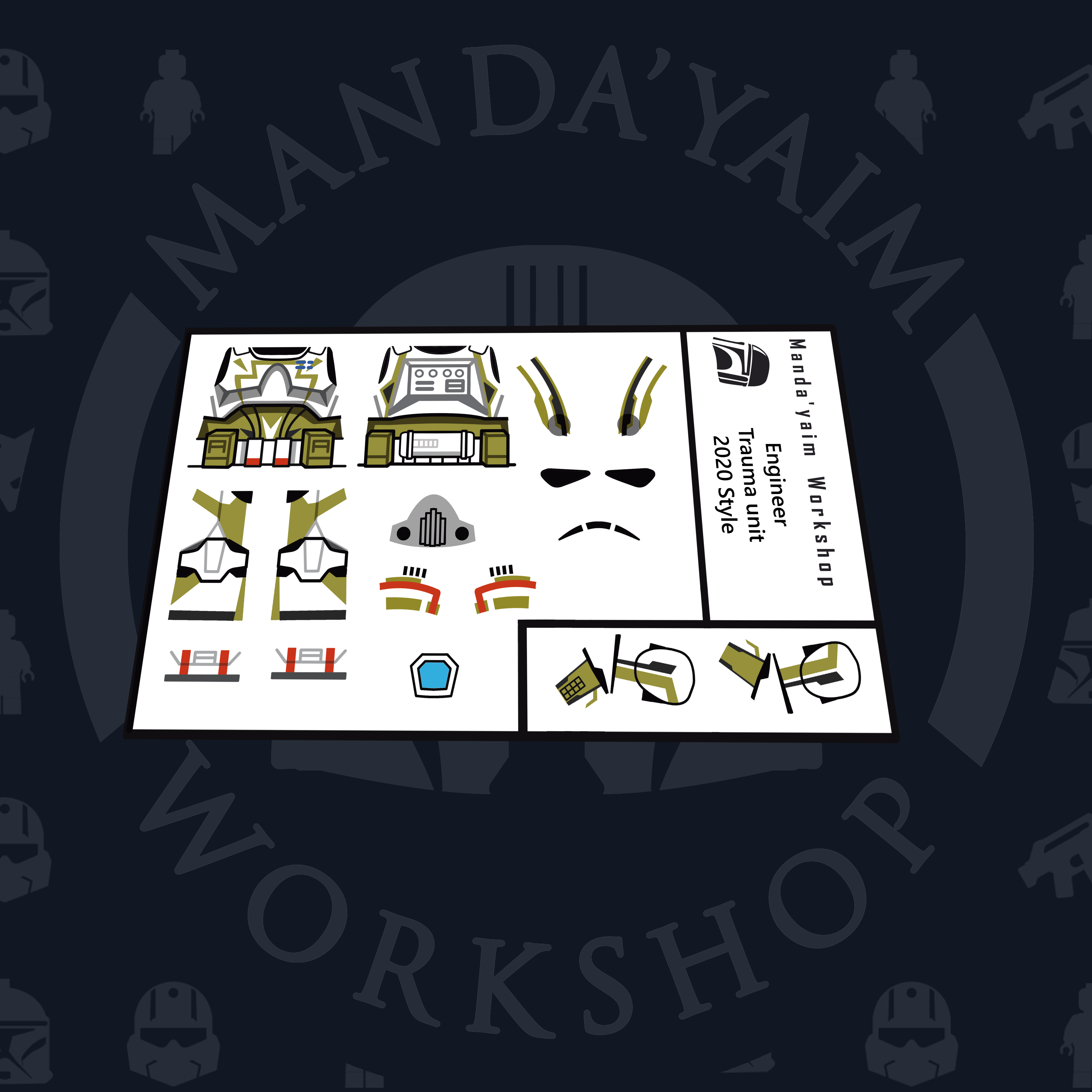 Trauma unit Engineer decal – Manda'yaim Workshop