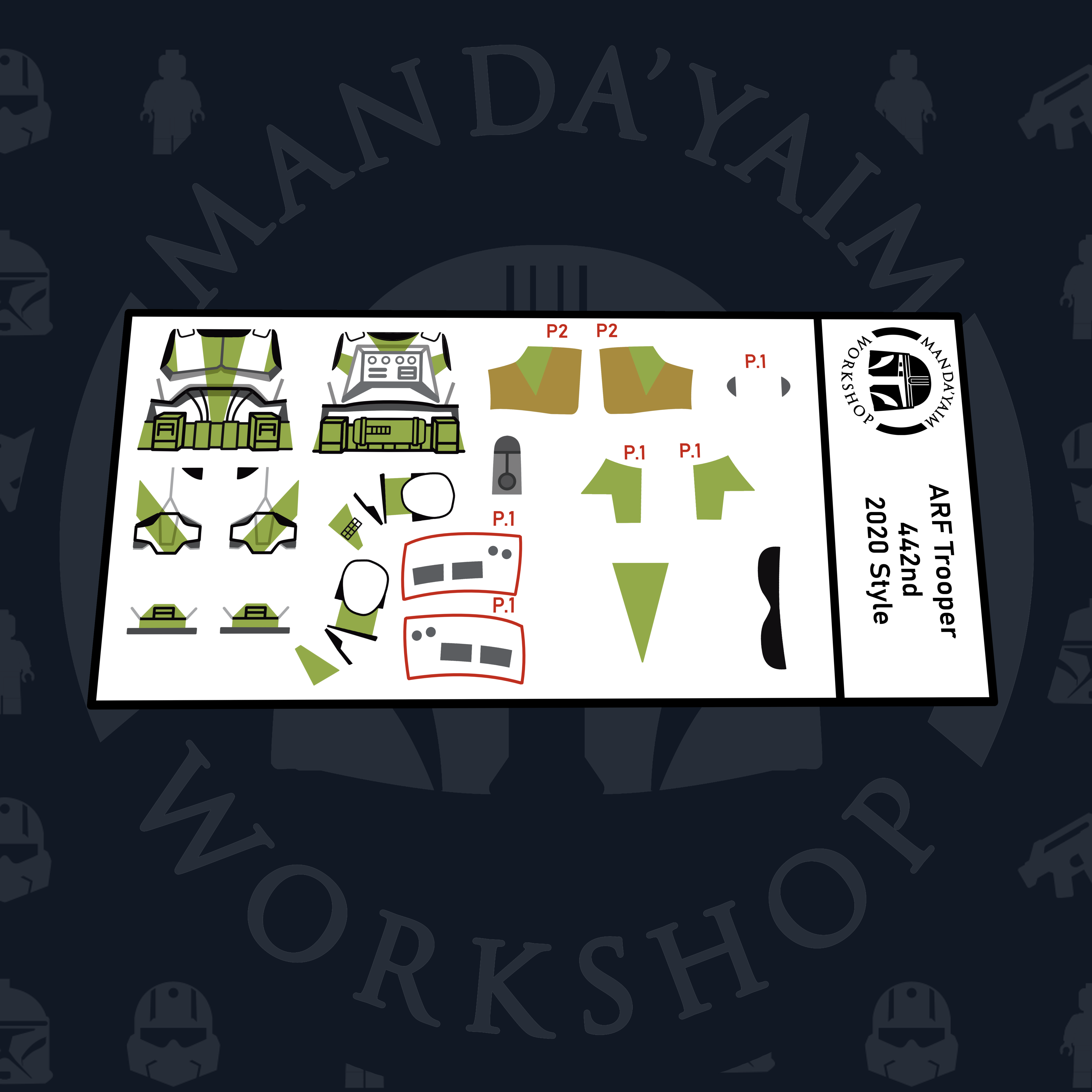 ARF Trooper 442nd decal – Manda'yaim Workshop