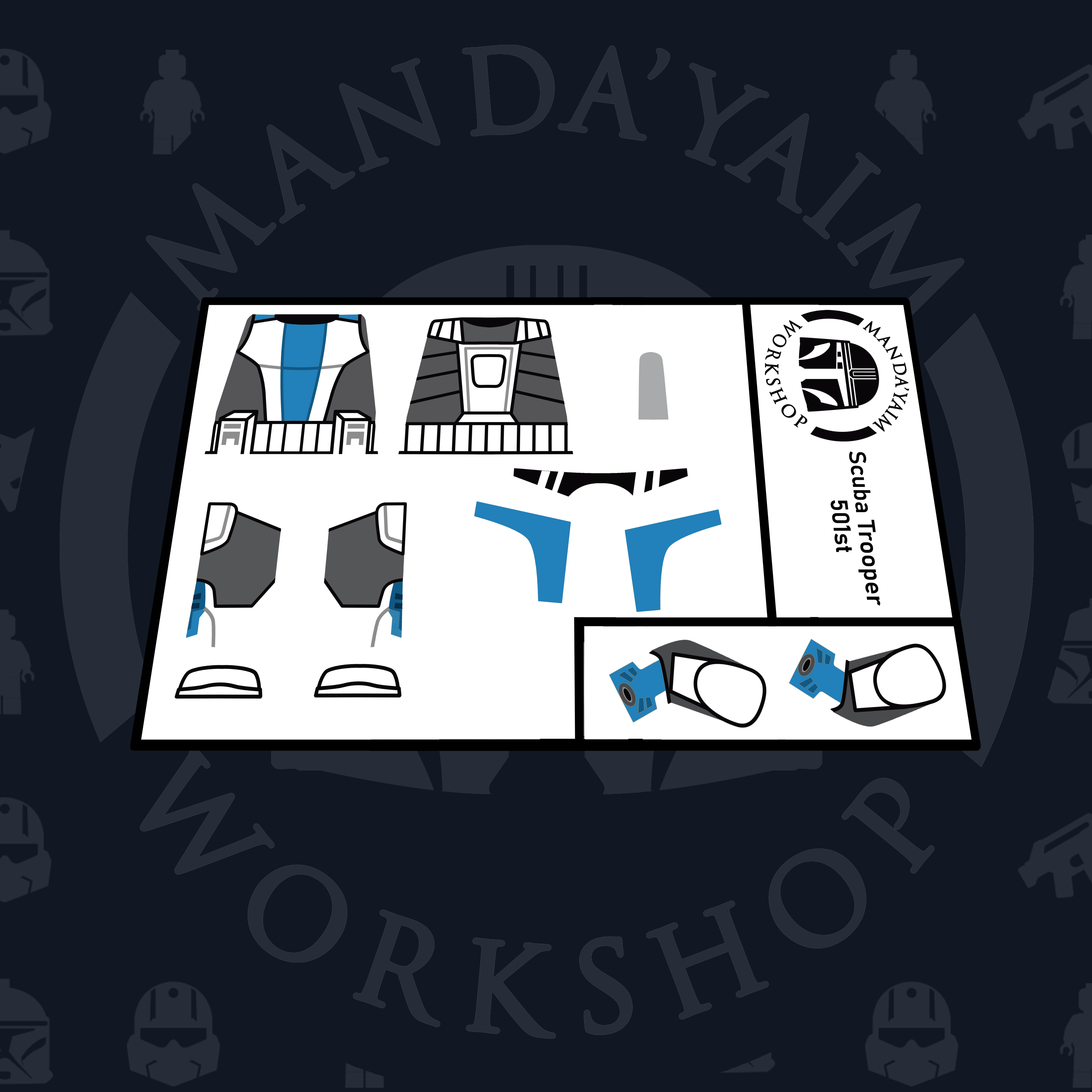 501st Scuba Trooper decal – Manda'yaim Workshop