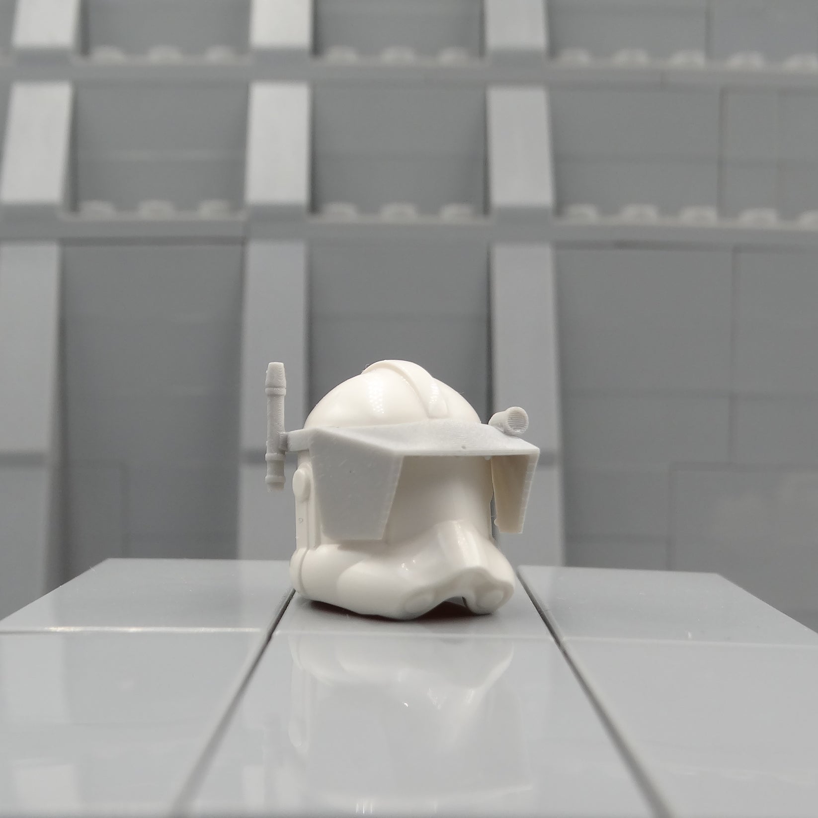 Clone Visor Phase 2 with antenna and flashlight – Manda'yaim Workshop