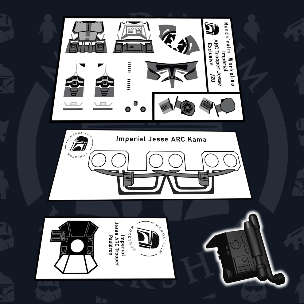 Imperial ARC Trooper Jesse decal Exclusive – Manda'yaim Workshop