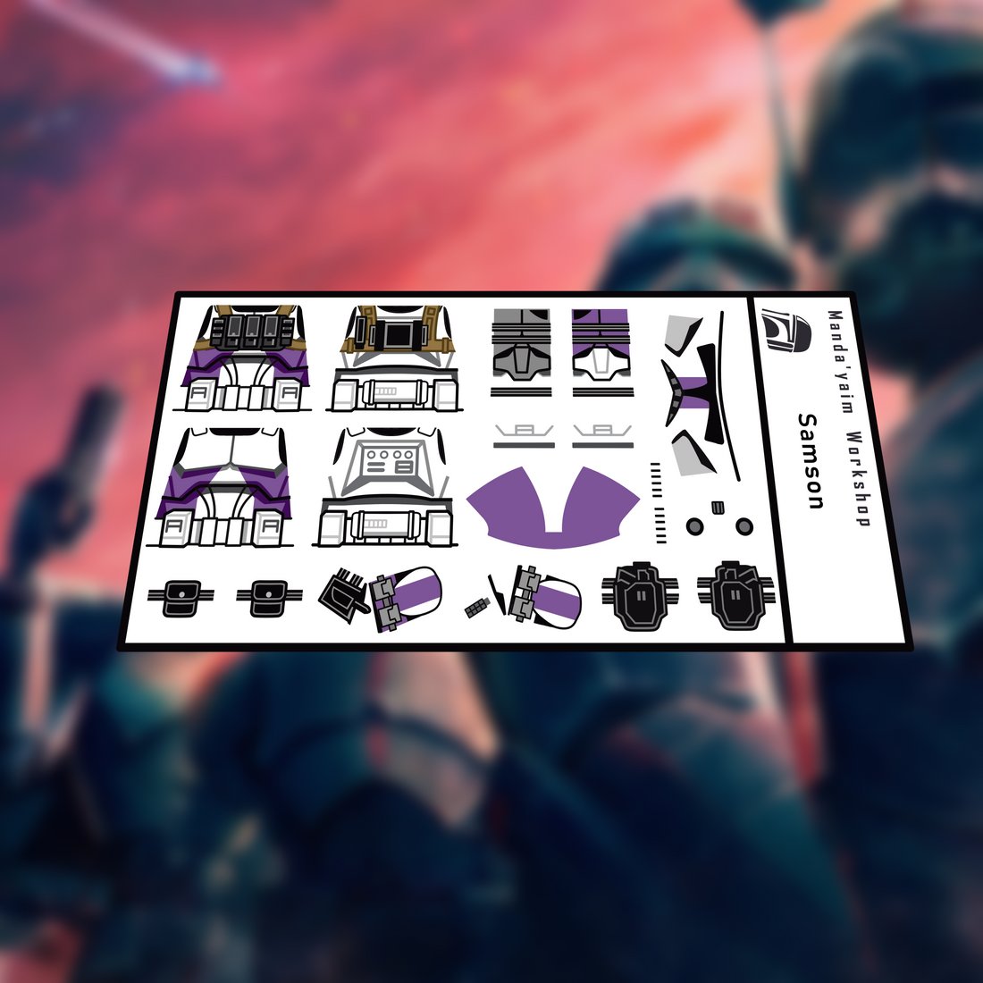 Rebel Samson decal – Manda'yaim Workshop