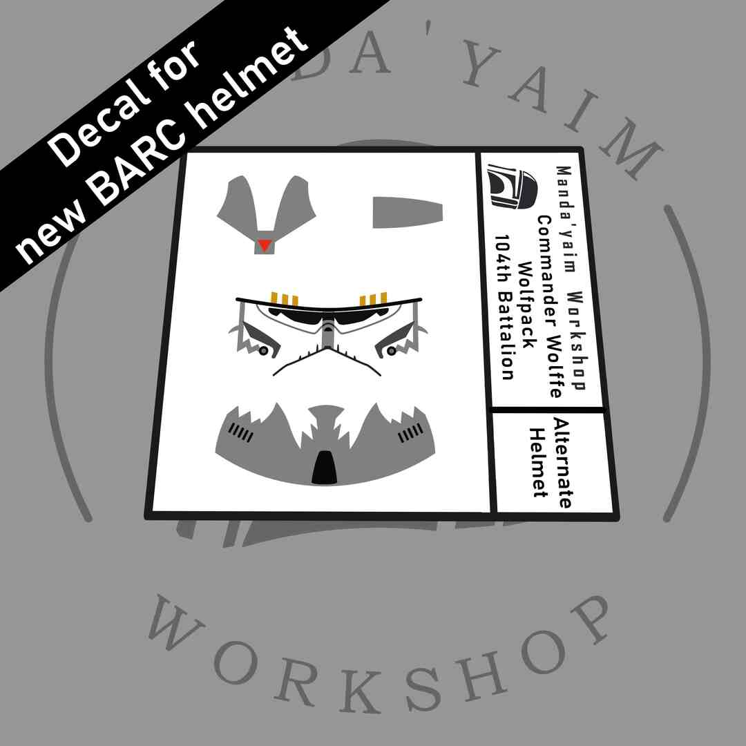 104th Wolffe Alt. sheet for new BARC helmet – Manda'yaim Workshop